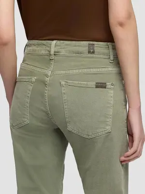 7 For All Mankind Calie Straight-leg Crop Jeans