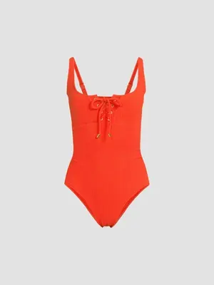 CHANGE OF SCENERY Textured Taylor One-piece Swimsuit