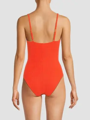 CHANGE OF SCENERY Textured Taylor One-piece Swimsuit