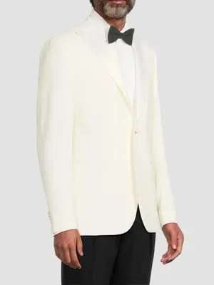 Corneliani Peak Lapel Wool Dinner Jacket