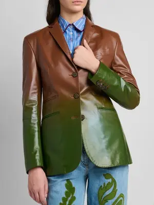 Etro Gradient Leather Blazer