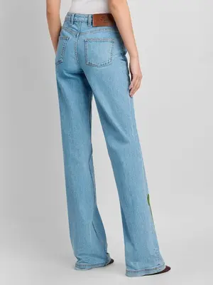 Etro Embroidered Straight-leg Jeans