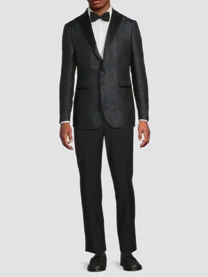Corneliani Jacquard Silk Blazer
