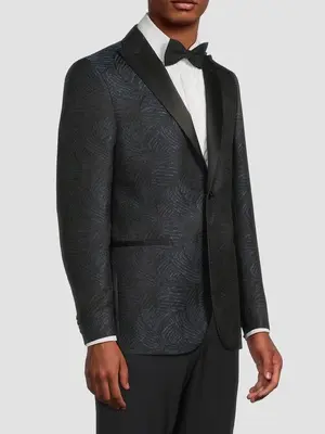 Corneliani Jacquard Silk Blazer