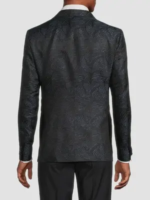 Corneliani Jacquard Silk Blazer