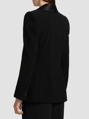 SERGIO HUDSON Satin Shawl Lapel Blazer