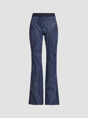 Etro Paisley Knit Trousers