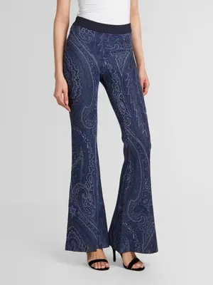 Etro Paisley Knit Trousers