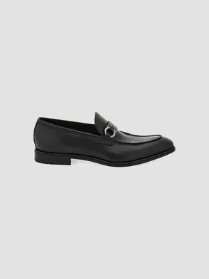 FERRAGAMO Turner Gancini Leather Loafers