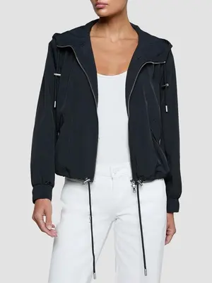 L'Agence Miro Drawstring Hood Windbreaker
