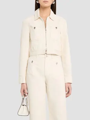 Veronica Beard Patty Crop Denim Jacket