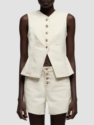 7 For All Mankind Denim Vest