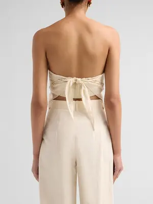 Simkhai Lahni Linen Lace Top