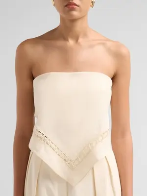 Simkhai Lahni Linen Lace Top