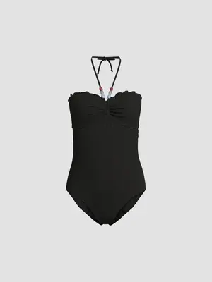 CHANGE OF SCENERY Talia One-piece Swimsuit - Black Texture