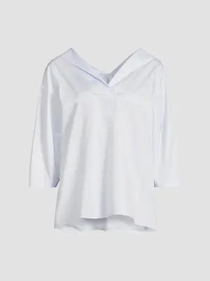HARSHMAN Oriana Bow Blouse - Light Blue
