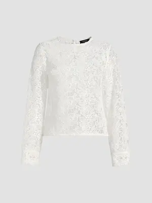 IF ONLY STUDIO Lace Top - Ecru