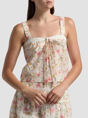 IF ONLY STUDIO Floral Cami Top