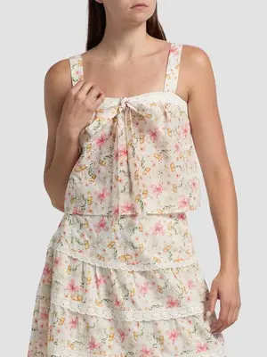 IF ONLY STUDIO Floral Cami Top