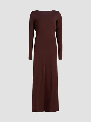 MARIANDREE GAITAN Naomi Boatneck Maxi Dress
