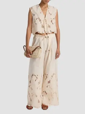 SABINA MUSAYEV Miguel Poplin Drawstring Pants
