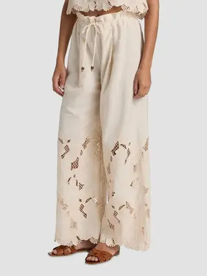 SABINA MUSAYEV Miguel Poplin Drawstring Pants