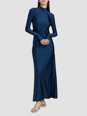 MARIANDREE GAITAN Identity Mariel Turtleneck Maxi Dress