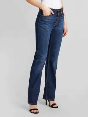 Etro Studded Slim Mid-rise Jeans