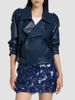 MARIANDREE GAITAN Identity Giorgia Faux Leather Biker Jacket