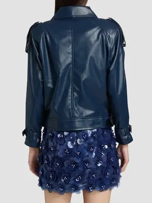MARIANDREE GAITAN Identity Giorgia Faux Leather Biker Jacket