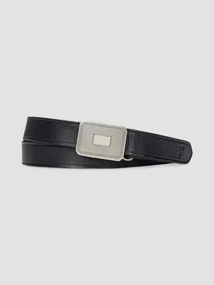 Polo Ralph Lauren Engine Turn Leather Belt - Black