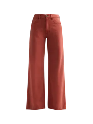 Veronica Beard Kasey Wide-leg Jeans - Rust