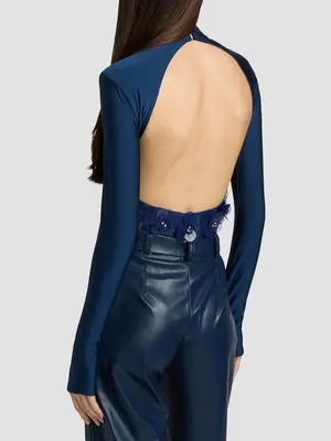 MARIANDREE GAITAN Identity Caterina Embellished Bodysuit