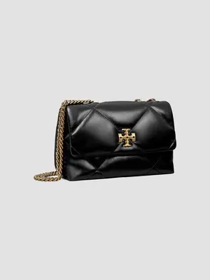Tory Burch Small Kira Diamond Leather Shoulder Bag