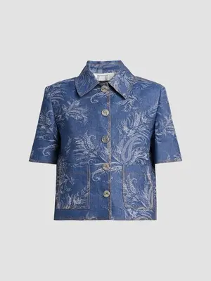 Etro Paisley Denim Shirt - Blue