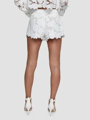 L'Agence Laina Eyelet Cotton Shorts