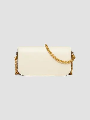 Valentino Garavani Locò Small Shoulder Bag In Calfskin - Light Ivory