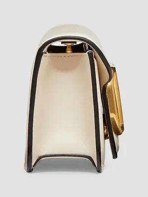 Valentino Garavani Locò Small Shoulder Bag In Calfskin - Light Ivory