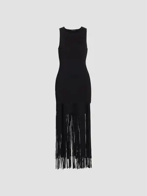 TOCCIN Margaux Fringe Midi-dress