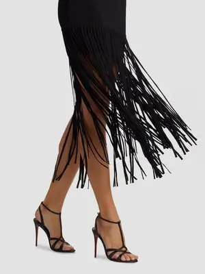 TOCCIN Margaux Fringe Midi-dress