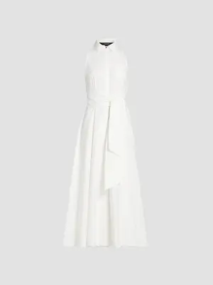 TOCCIN Chelsea Stretch-cotton Sleeveless Midi-shirtdress - Optic