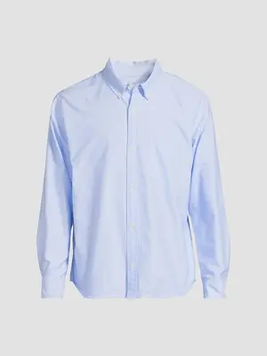 CORRIDOR Resonance Oxford Cotton Button-front Shirt - Chambray
