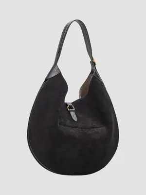 Polo Ralph Lauren Polo Id Large Suede Shoulder Bag