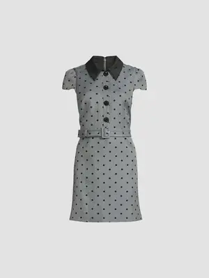 Likely Drop 11 Poppette Polka Dot Minidress - Charcoal