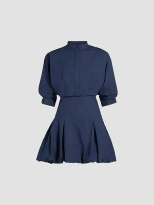 Simkhai Effie Bubble-hem Minidress