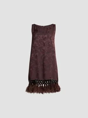 Etro Paisley Tassel Mini Dress - Multi