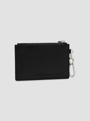 Veronica Beard Snakeskin-embossed Leather Card Holder