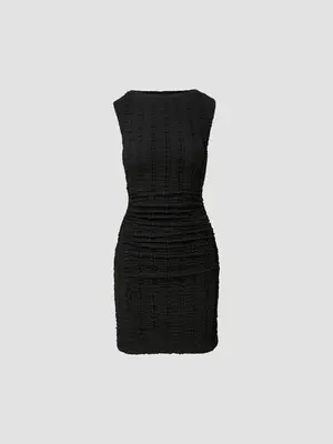 Veronica Beard Charissa Textured Sheath Mini Dress - Black