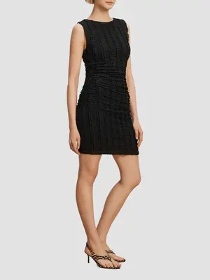 Veronica Beard Charissa Textured Sheath Mini Dress