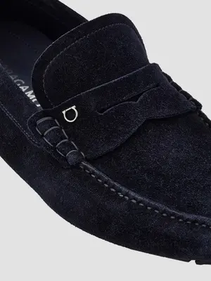 FERRAGAMO Timothy Suede Driving Loafers
